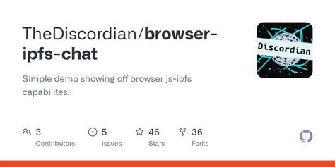 Github Thediscordianbrowser Ipfs Chat Simple Demo Showing Off Browser Js Ipfs Capabilites
