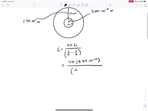 Solvedan Air Filled Spherical Capacitor Is Constructed With Inner And