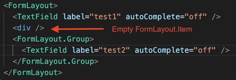 Empty Formlayoutitem Renders Unnecessary Padding · Issue 6956