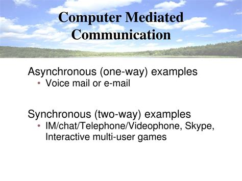 Ppt Computer Mediated Communication Pre Lab Lecture Slides