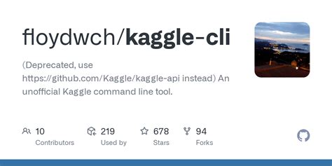 GitHub Floydwch Kaggle Cli Deprecated Use Https Github Kaggle Kaggle Api Instead An