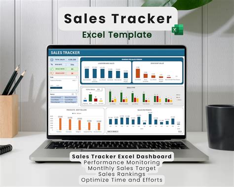 Sales Tracker Excel Template Etsy