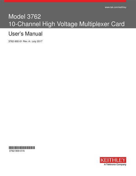 Keithley 3706a User Manual Pdf Download Manualslib