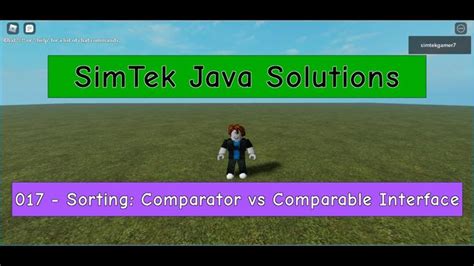 017 Sorting Comparator Vs Comparable Java Programming Tutorials Programming Tutorial Java