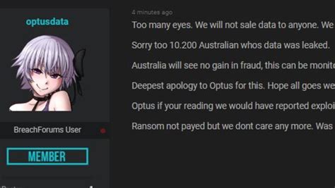 Optus Hacker Apologises After 10000 Customer Records Leaked