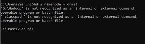 I Tried To Run Hdfs Namenode Format But I Got This Instead Classpath