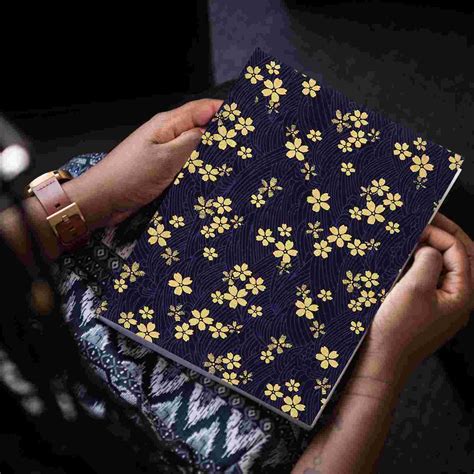 1pc Blossoms Pattern Book Cover Gold Stamping Book Grandado