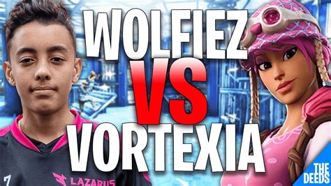Wolfiez Challenged Vortexia To A Realistic 1v1 And This Happened Fortnite Creative 1v1 Youtube