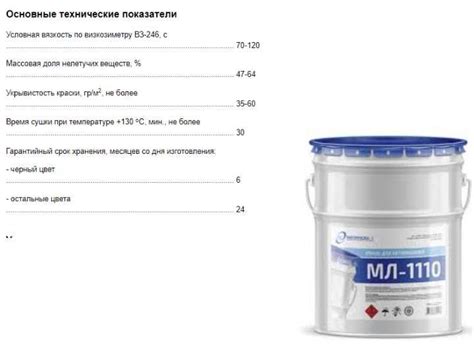 Эмаль МЛ-1110 – инструкция к применению и ГОСТ
