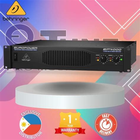 BODEGA SALE Behringer EP4000 Europower Amps Black Lazada PH