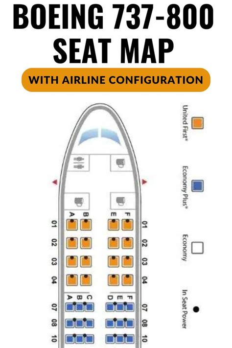 Boeing 737 800 Seat Map And Configuration For Airline Travel