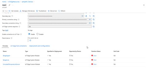 azure iot edge device not connecting to iot hub stack overflow
