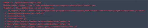 typeerror this getoptions is not a function · issue 891 · webpack