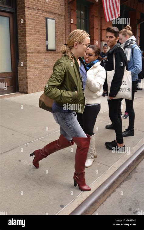 Kate Hudson In Thigh High Boots In New York Featuring Kate Hudson Where Manhattan New York