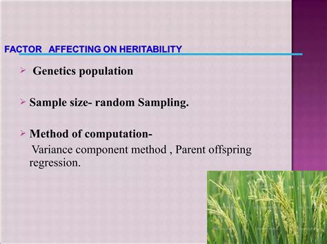 Heritability Its Type And Estimation Of It Ppt