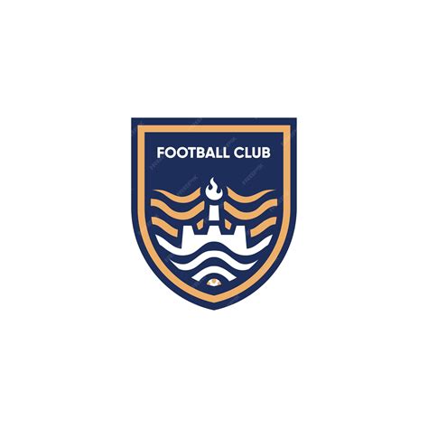 Логотип футбольного клуба Tower Премиум векторы