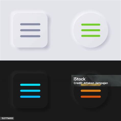 Réglage Du Symbole Ou Du Jeu Dicônes De Contrôle Bouton De Neumorphisme Multicolore Conception