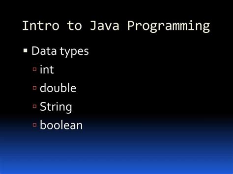 ppt intro to java programming powerpoint presentation free download id 6069957