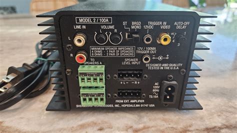 Sherbourn Audio Video Power Amplifier 2 100 Ebay