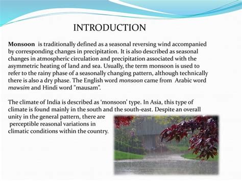 Monsoon Pptx Weather Science