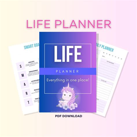 Digital Life Planner Life Planner Printable Life Planner Digital