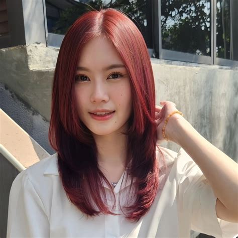 Red Ruby Color【bell Otonagami】｜バンコクの美容院専門サイト｜ビューティーバンコク