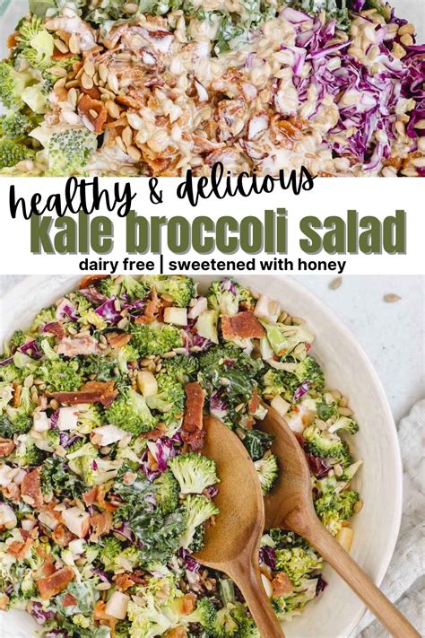 Healthy Broccoli Kale Salad Clean Plate Mama