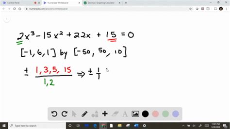 SOLVED The Equations Have Real Roots That Are Rational Use The Rational Zero Theorem To List