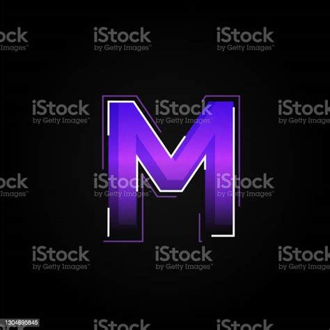 파선 된 스트로크와 혼합 효과 벡터 일러스트와 글꼴 세트에서 미래 보라색 파란색 문자 0명에 대한 스톡 벡터 아트 및 기타