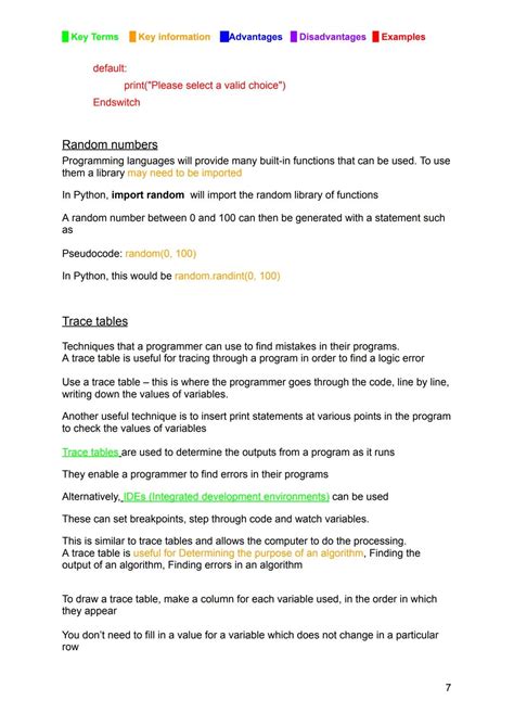 Gcse Computer Science Sorting Algorithms Revision Notes Computer