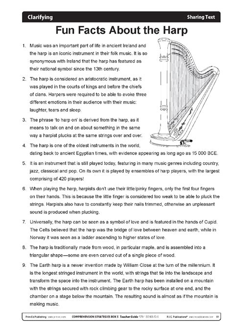 Make Sense Of Comprehension With A Clarifying Strategy Prim Ed Publishing