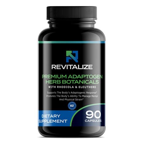 Premium Adaptogen Herb Botanicals Revitalize Inc