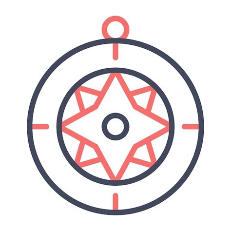 Premium Vector Compass Vector Illustration Style