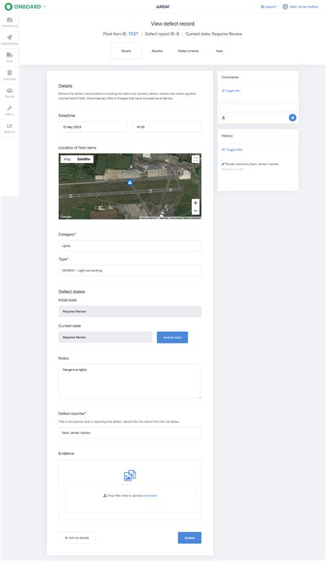 Issue And Resolve A Vehicle Defect Airdat Support Centre