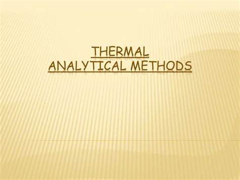 Differential Thermal Analysis Dta Ppt