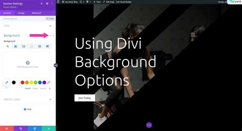Using Divi Background Options Elegant Themes Documentation
