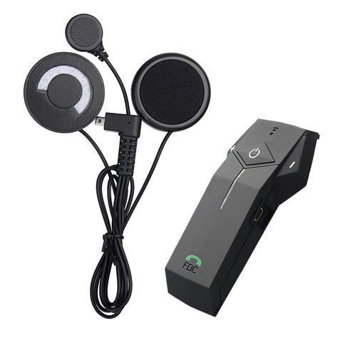 1 Pc Motorcycle Helmet Headset Colo 1000m Bluetooth Intercom Nfc Fm