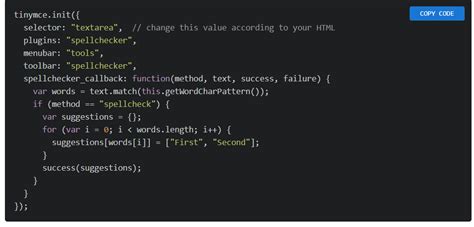 Spellchecker For Tinymce Vue · Issue 61 · Tinymcetinymce Vue · Github