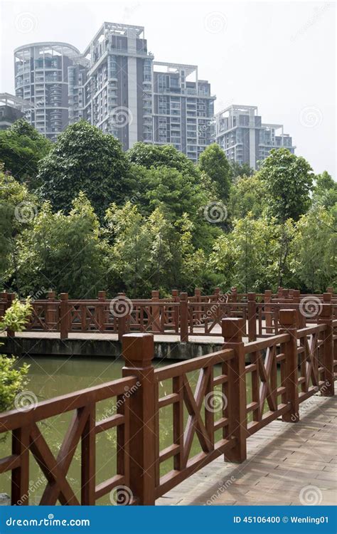 Wooden Curved Structure Building With Modern Architectural Design Royalty Free Stock