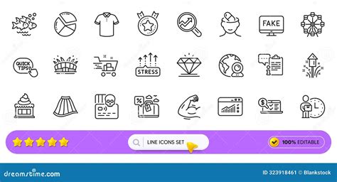 Ranking Star Pin And Multitasking Gesture Line Icons Pack For Web App
