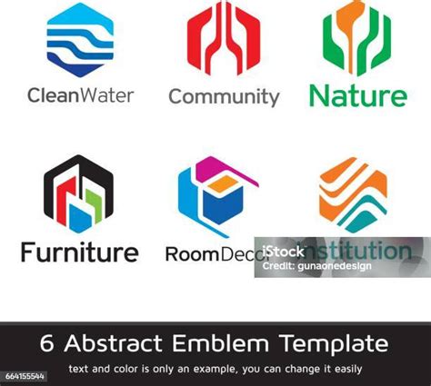 6 각형 팩 기호 서식 파일 디자인 벡터 상징 디자인 컨셉 창조적인 기호 아이콘을 추상화 가구에 대한 스톡 벡터 아트 및 기타 이미지 Istock