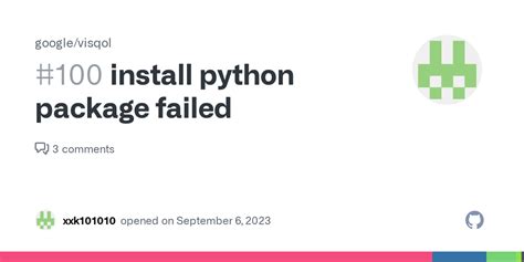 Install Python Package Failed Issue Google Visqol Github