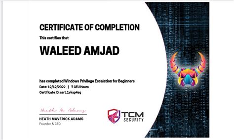 Waleed Amjad On Linkedin Windows Cybersecurity Ethicalhacking Privilegeescalation Ctf