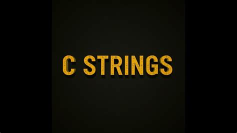 C Strings Youtube