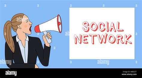 Writing Note Showing Social Network Business Concept For Interactions Sharing Information