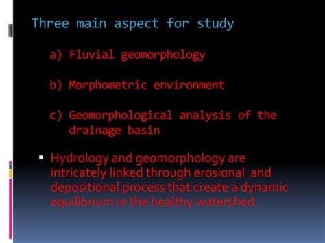 Geomorphology And Its Application To Hydrogeology Pptx