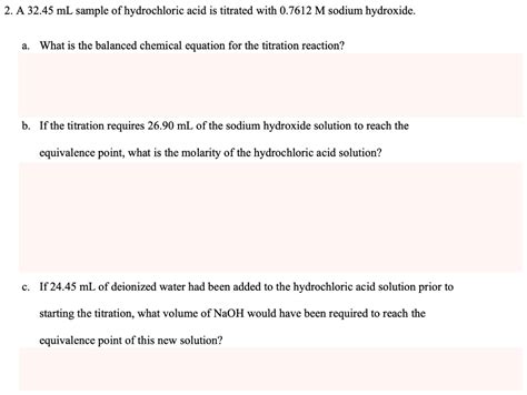 Titration Reaction Balanced Equation At Tracy Mcfall Blog