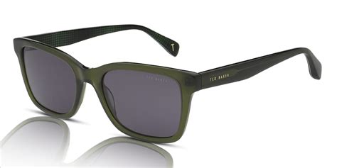 Ted Baker Hassan Tb1723 Mens Sunglasses 519 Gloss Crystal Khaki Green
