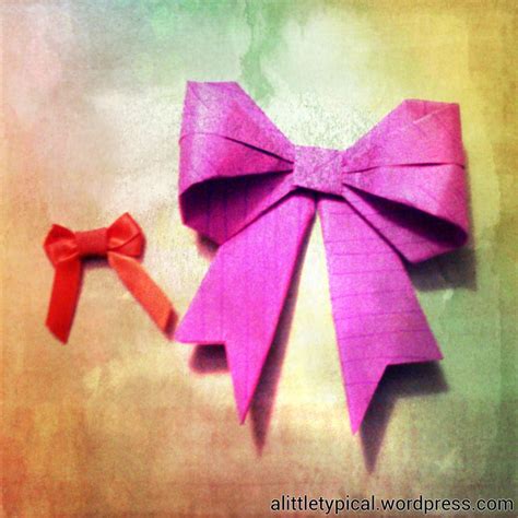Origami Ribbon Bow Tutorial