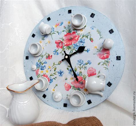 Настенные часы для кухни Цветочный чай в интернет магазине на Ярмарке